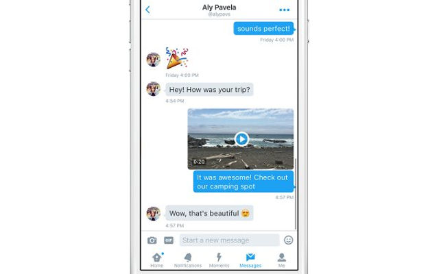 Twitter now offers video capture, sharing in direct messages Twitter now offers video capture, sharing in direct messages
