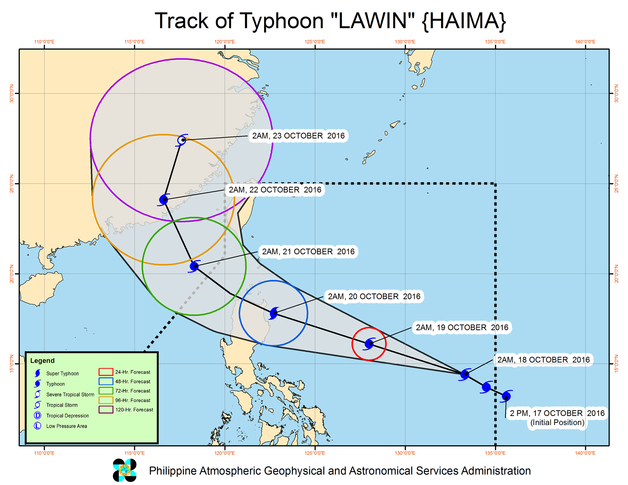 4 areas under signal no. 1 as strong Lawin intensifies