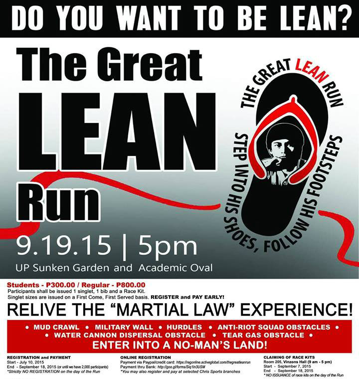 Unique fun run to relive Martial law period