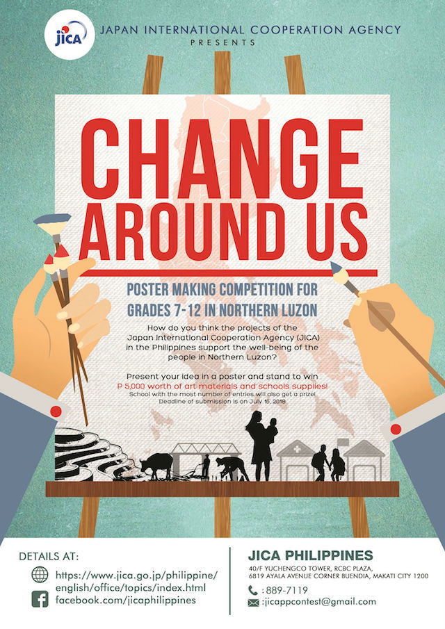 JICA opens poster-making contest for Grades 7-12 in Northern Luzon