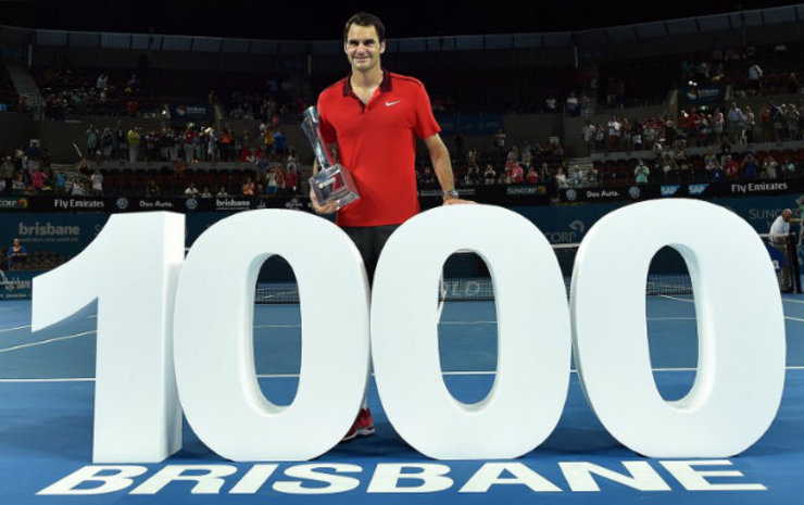 Federer claims Brisbane crown and 1,000th win