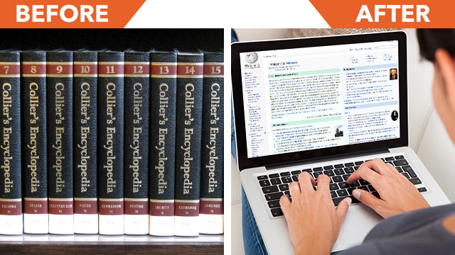 How the Internet has changed the quest for knowledge then and now