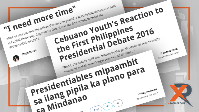 X users disappointed, but optimistic about debate