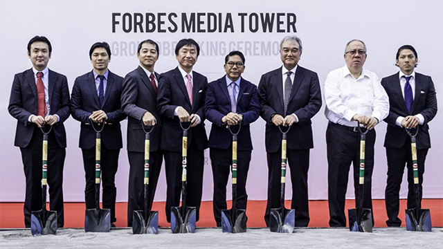 Century Properties, Mitsubishi break ground on Forbes Media Tower