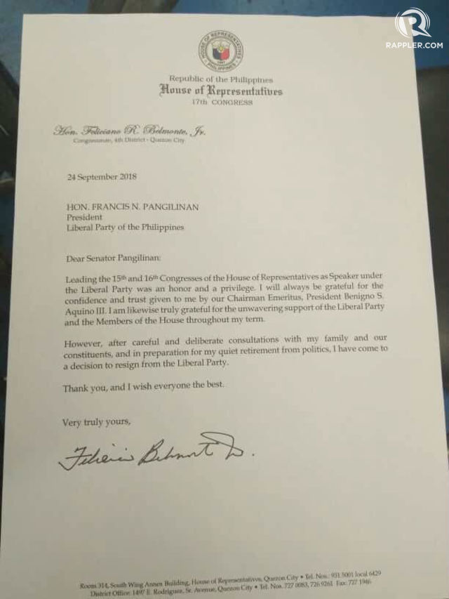 LOOK Quezon City Congressman Sonny Belmonte Resigns From LP look-quezon-city-congressman-sonny-belmonte-resigns-from-lp