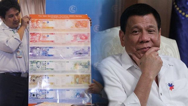 Peso bills with Duterte's signature out next week