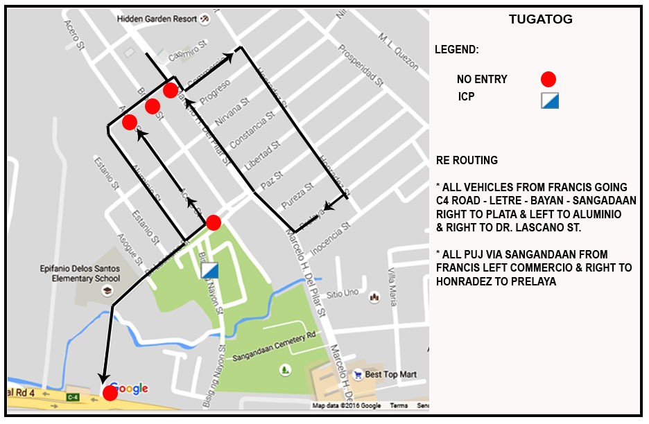 Metro Manila traffic rerouting for Undas 2016