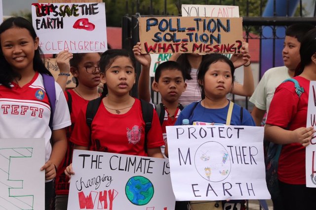 In Photos Filipino Youth Rally For Climate Justice