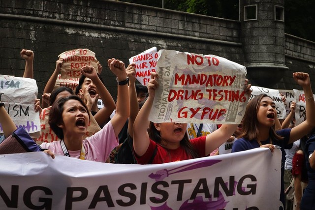 Groups slam PUP's random drug tests among students