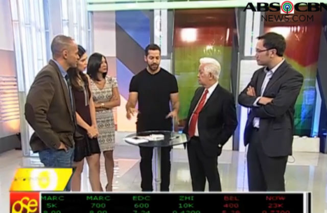 David Blaine shows off his magic to TV viewers