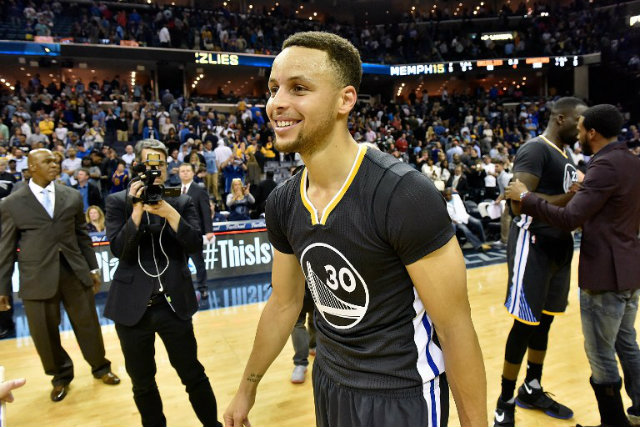 WATCH: Steph Curry hits shot from opponent's 3-point line