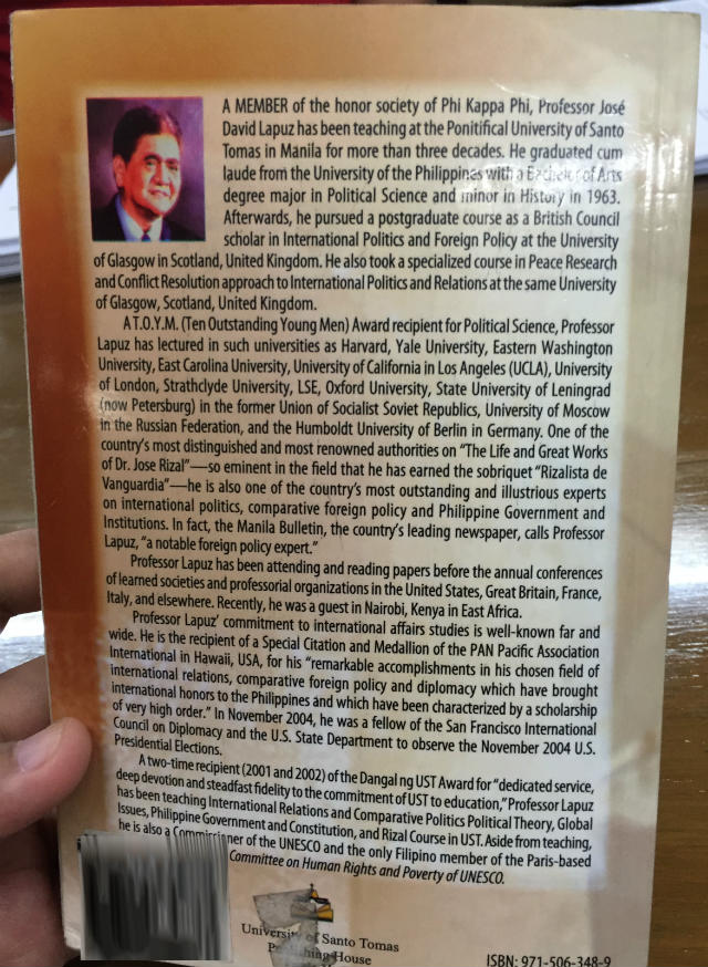 CHED head? Lapuz plagiarized parts of his UST book