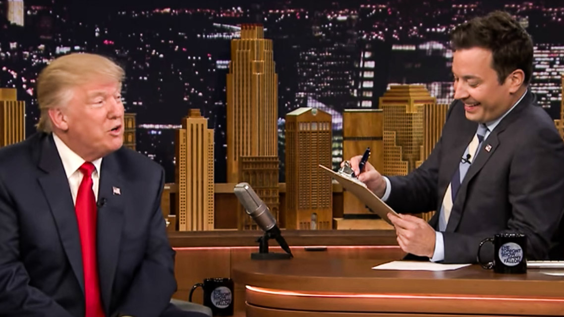 Here's what Jimmy Fallon has to say about that Trump interview