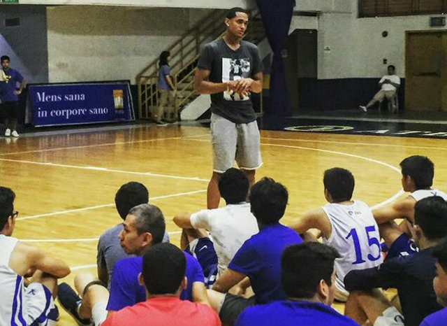 LOOK: Jordan Clarkson meets the Ateneo Blue Eagles