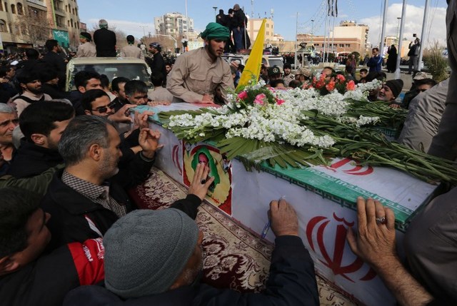 Iranians cry 'revenge' at funeral of suicide bomb victims