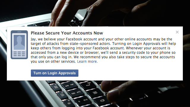 Facebook to warn targets of state-sponsored attacks
