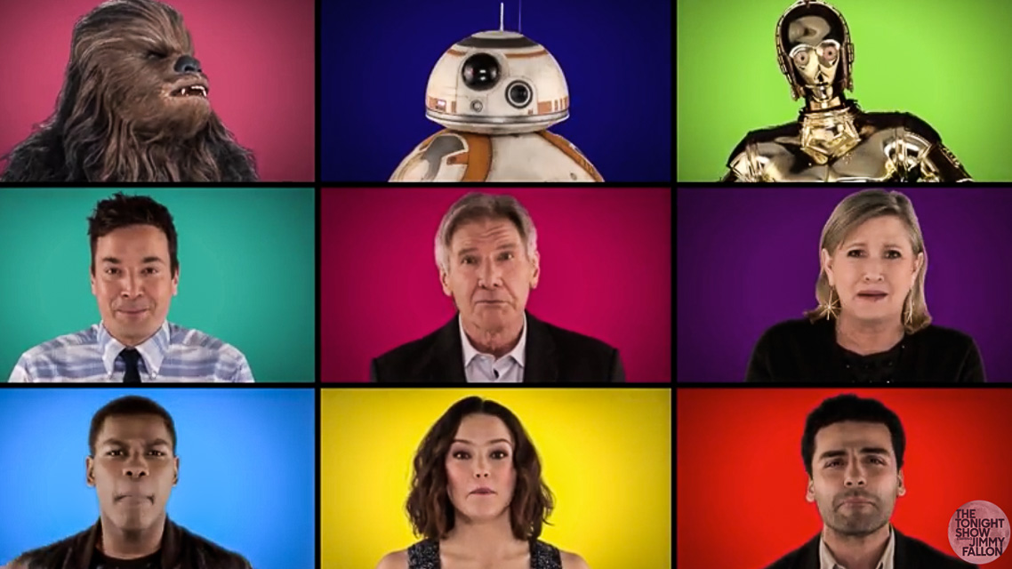 WATCH: 'Force Awakens' cast sings epic a cappella 'Star Wars' medley