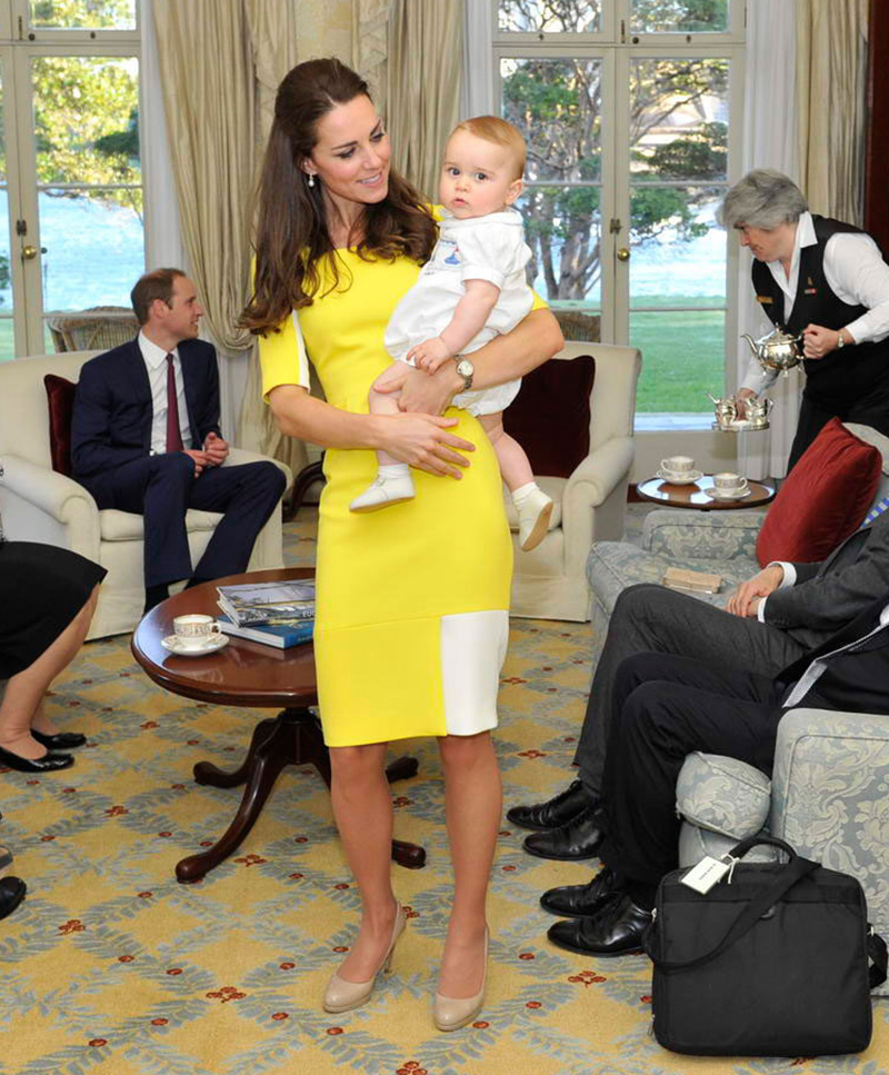 His and hers: Prince George and mom Kate Middleton's royal tour outfits