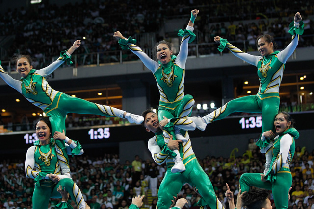 IN PHOTOS: Cheers, stunts, pyramids at the UAAP Cheerdance Competition