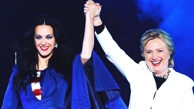 Katy Perry the latest in string of stars to sing Hillary Clinton's praises