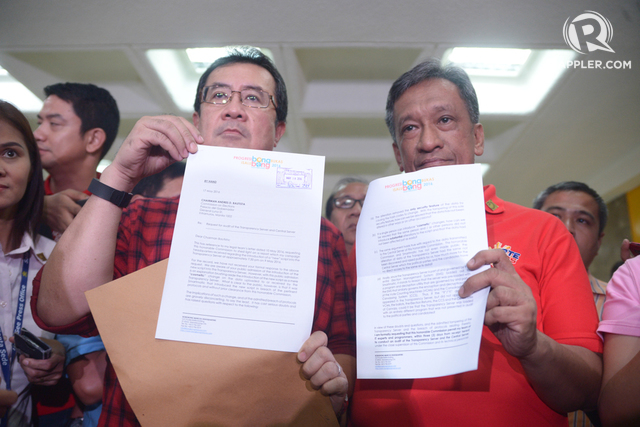 Marcos camp files formal request to open Comelec servers Marcos camp files formal request to open Comelec servers