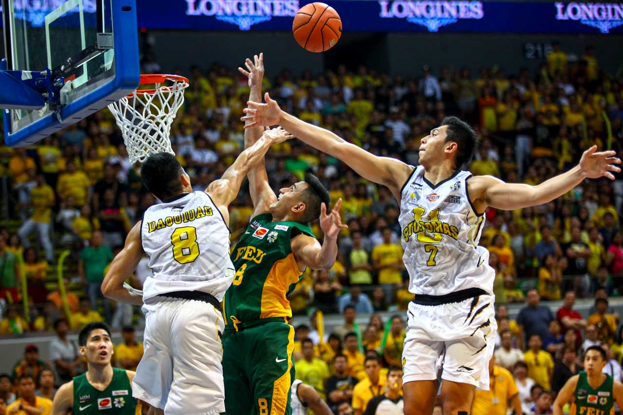 IN PHOTOS: FEU draws first blood vs UST in UAAP Finals