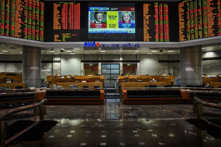 Markets, dollar plunge as Trump inches closer to victory