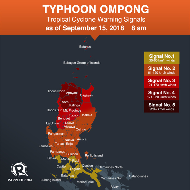 Typhoon Ompong heads for Ilocos Norte